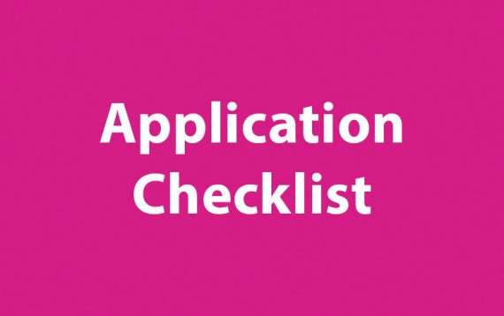 Application Checklist – MIT Department of Chemistry