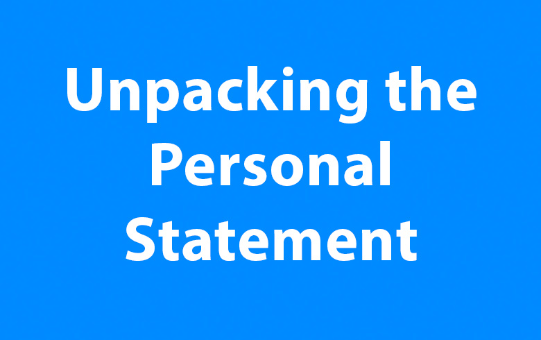 Unpacking the Personal Statement – MIT Department of Chemistry