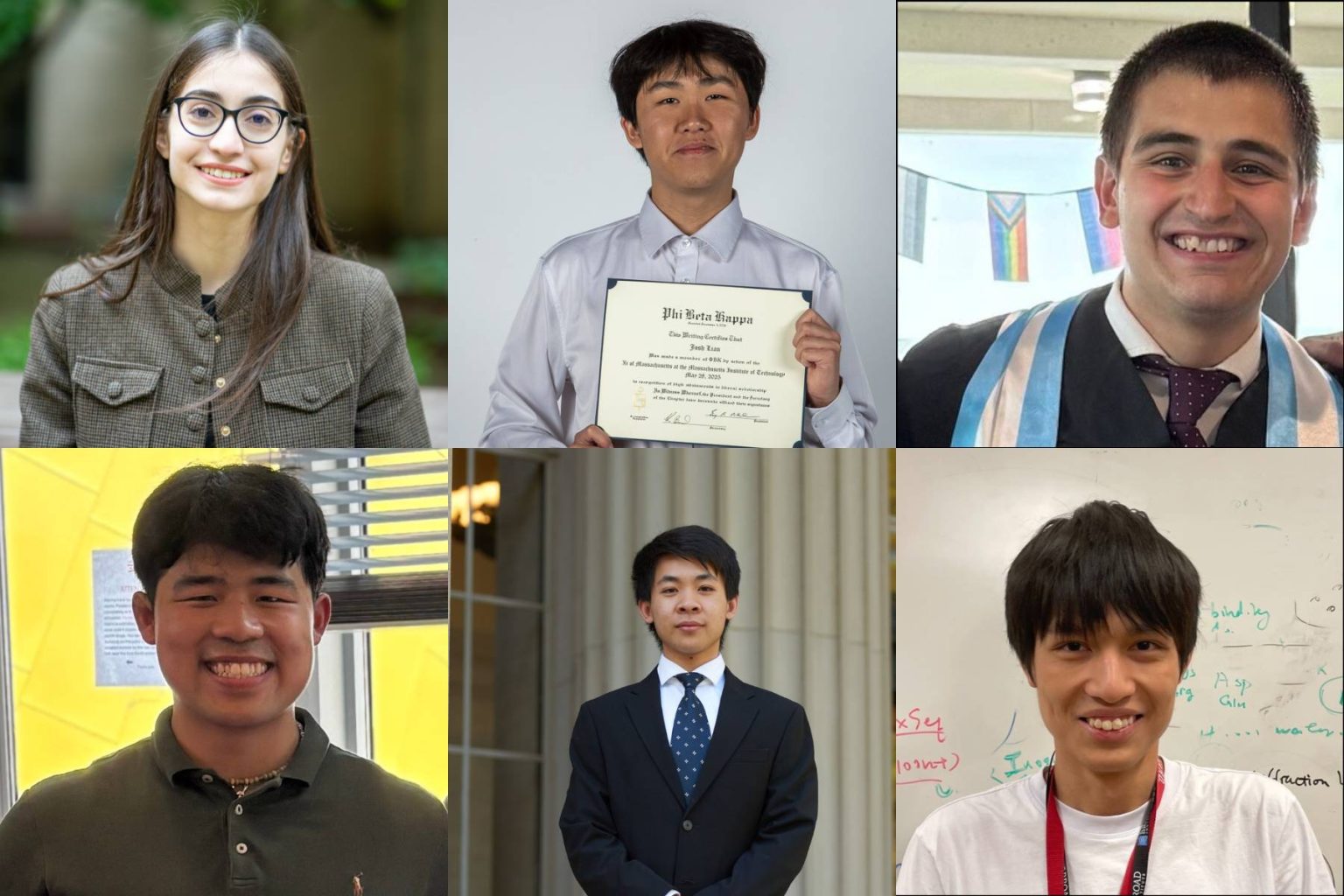 Phi Beta Kappa Inducted Six Chemistry Seniors – MIT Department of Chemistry
